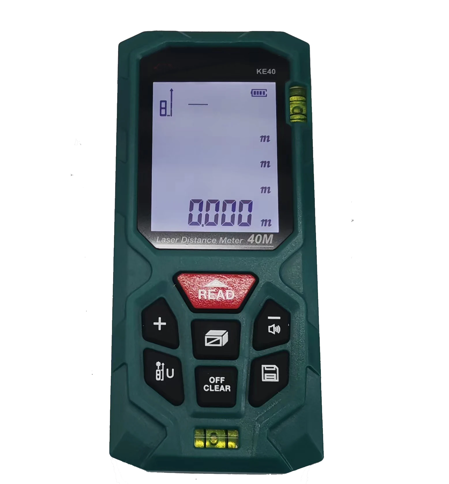 Double Horizontal Bubble 40m Rangefinder Laser Distance Meter Range ...