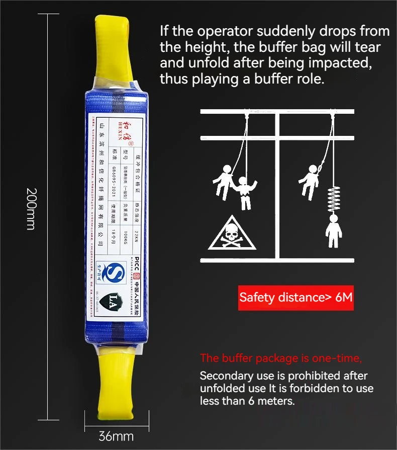 Outdoor Fall Protection - Double Large Hooks Safety Harness