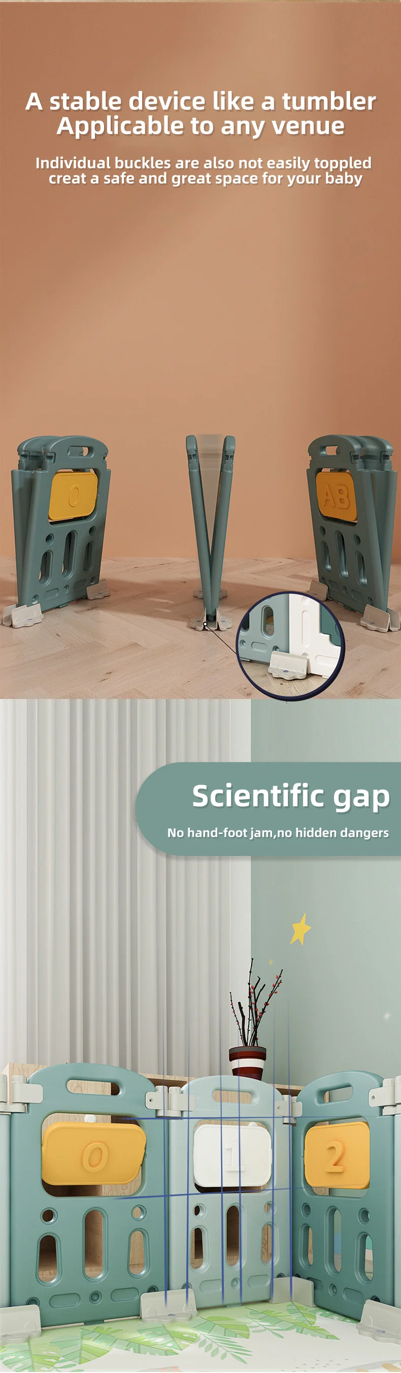 Safe and Fun Playpens - Foldable Plastic Fencing for Kids