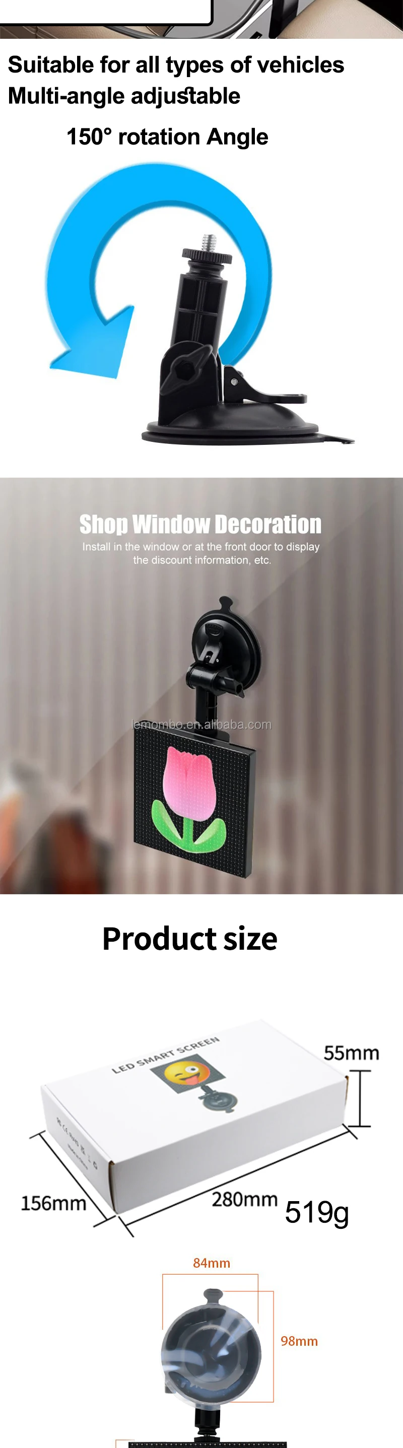 Light Up Hand For Your Car Window Car Finger Light With Remote - LED ...