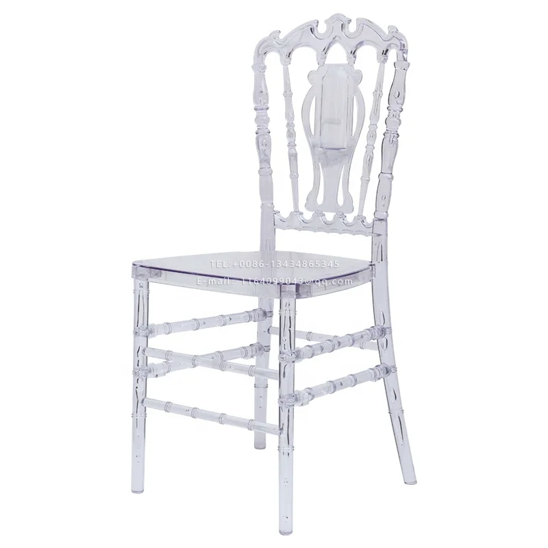 Cheap Luxury Event Stackable Napoleon Chiavari Acrylic Resin Clear ...