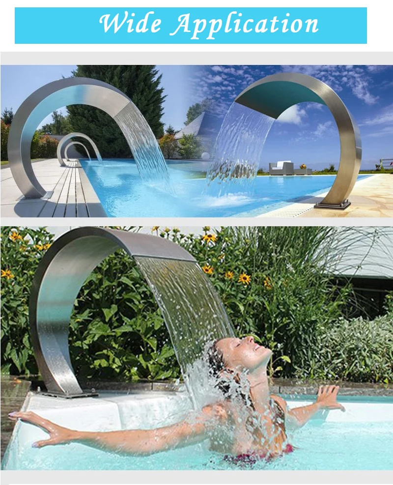 Acrylic Pool Cascade Ponds Waterfalls Fountain Water Garden Cascadas ...