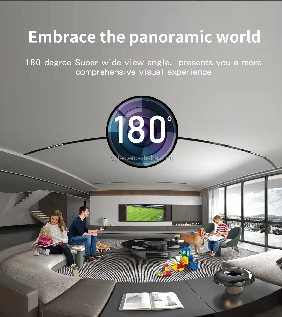 360 Fisheye 3mp Panoramic Camera Indoors Two-way Intercom 3megapixel Wireless Ip Cameras Home ...