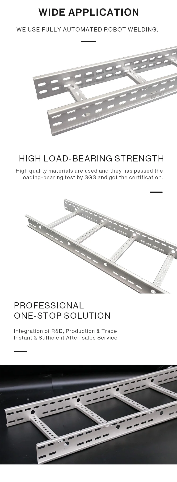 HDMANN High Quality Heavy Duty Stainless Steel cable ladder ...