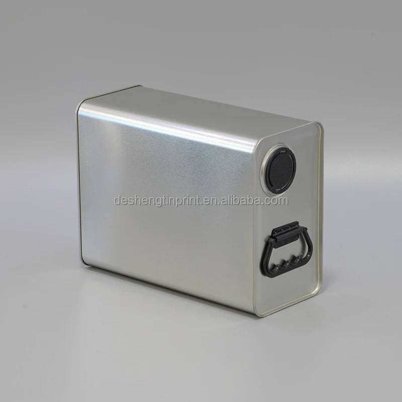 1 Gallon Empty Paint Cans 4L Square F-style Engine Oil Tin Can 4 Liters ...