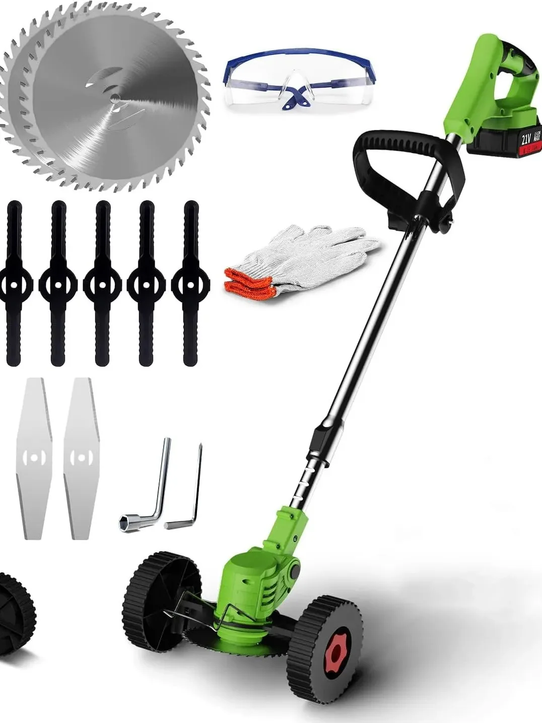 21v Cordless Brush Cutter High Quality Professional Rechargeable Hand ...