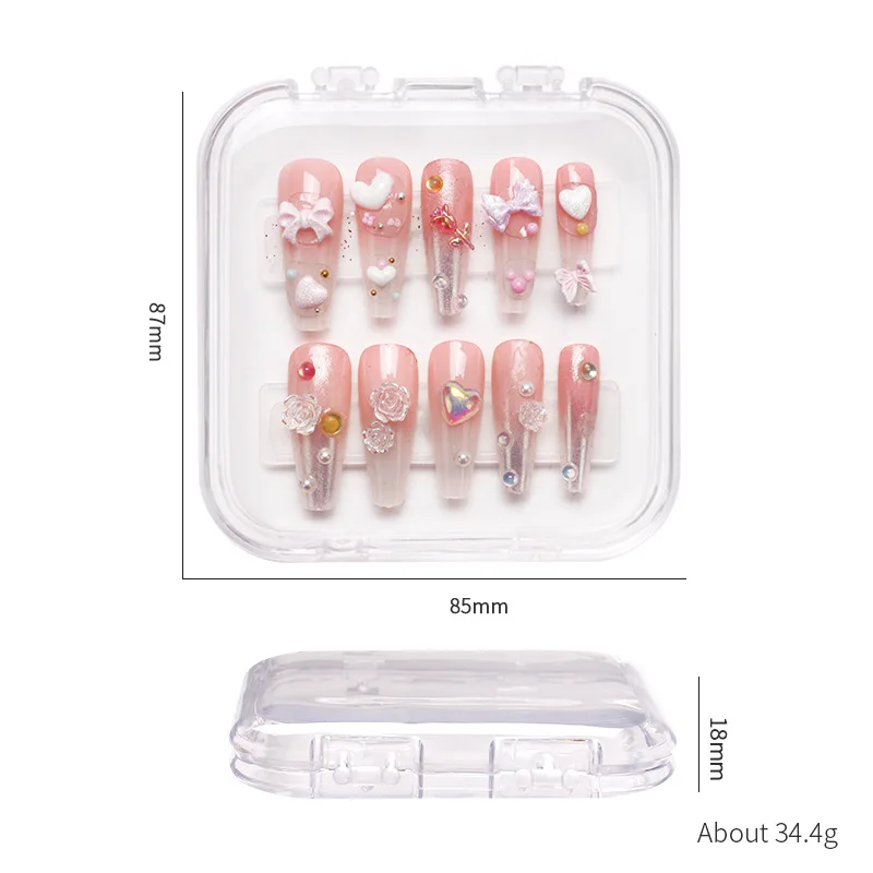 Clear Acrylic Press on Nail Boxes - Perfect Storage Solutions