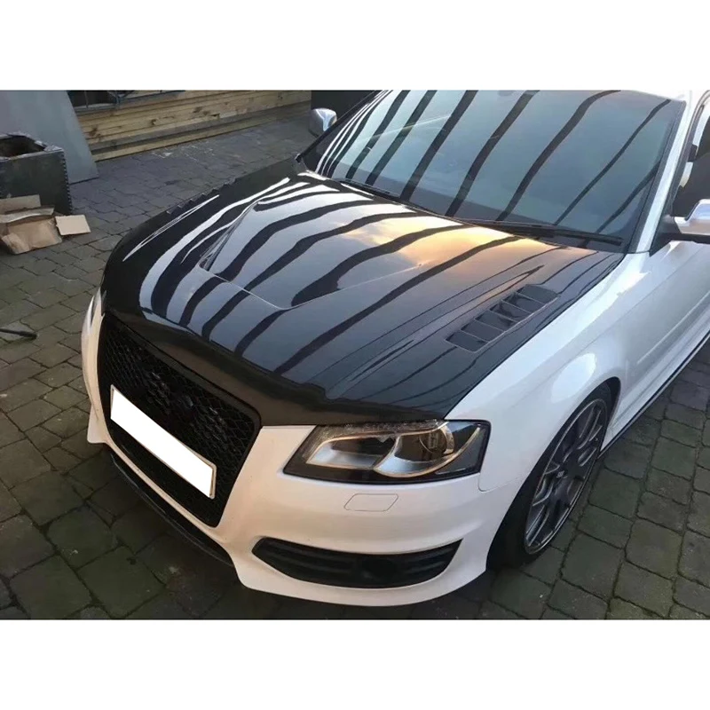 Carbon Fiber Fibre Body Kit Front Bonnet Hood Fit For Audi A3 S3 Rs3 ...