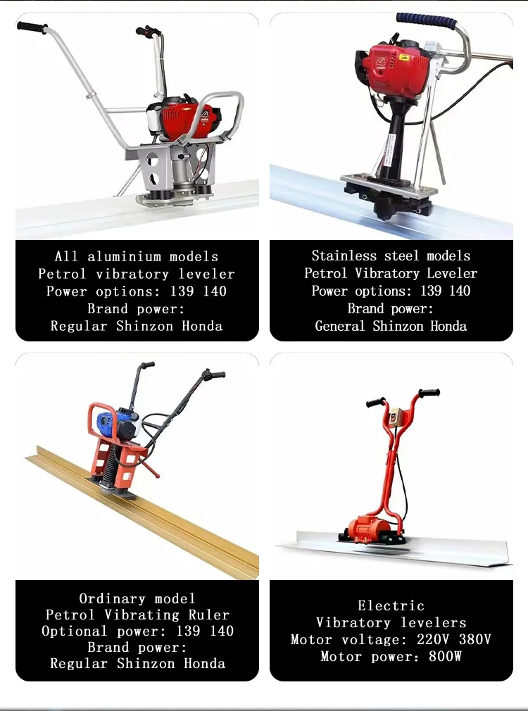 High Quality Road Construction Construction Concrete Vibrating Ruler ...