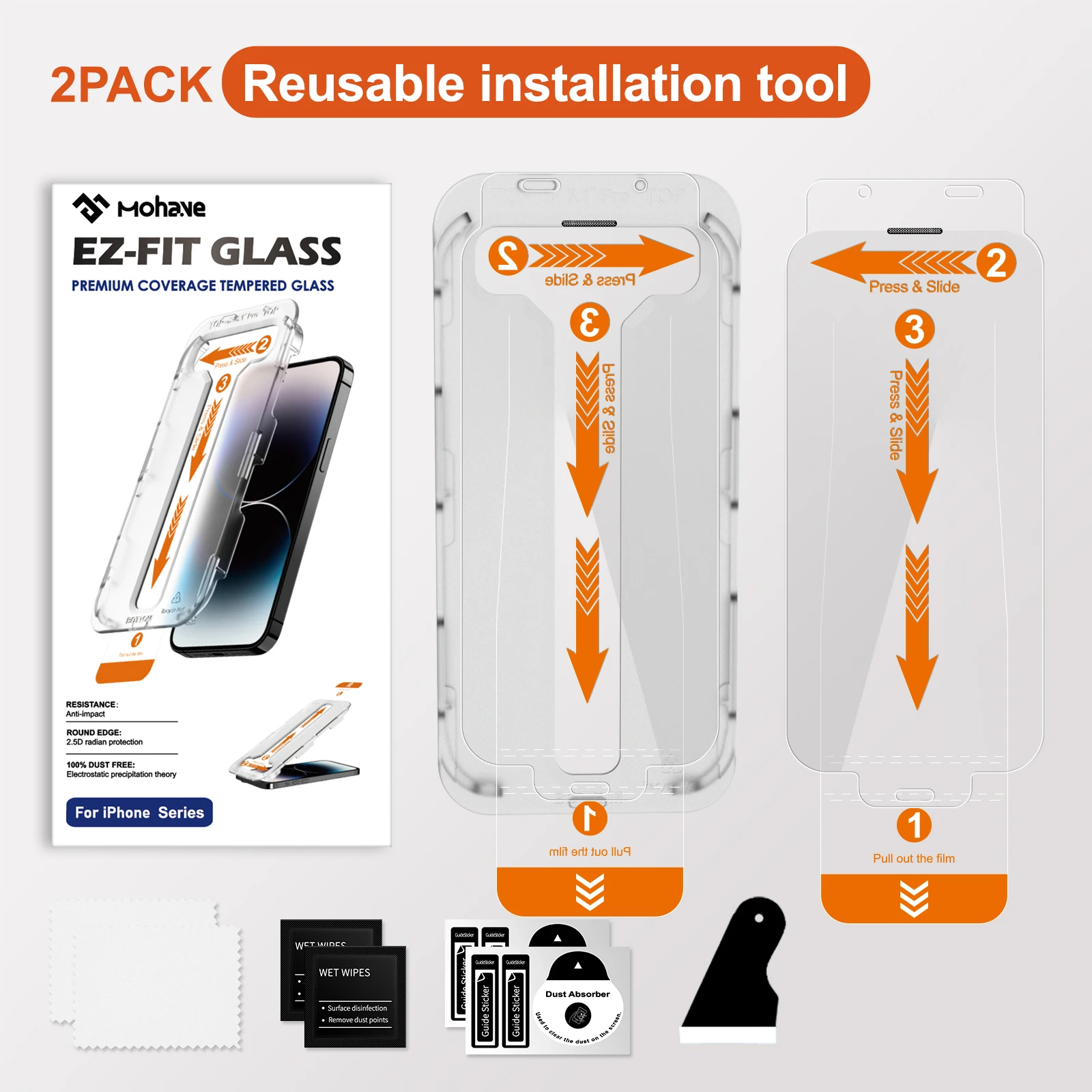 Easy Fit For Iphone 14 13 Pro Max Screen Protector Installation Kit ...