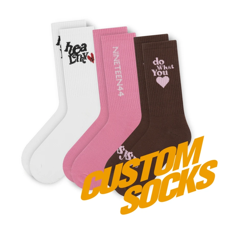 Free Design & Mockup Design Your Own Logo Women Sock Customized Kint ...