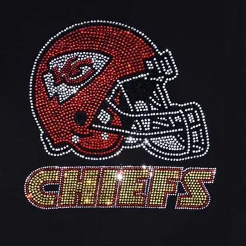 Custom Wholesale Football Kc Kansas City Chief Helmet Rhinestone Heat ...