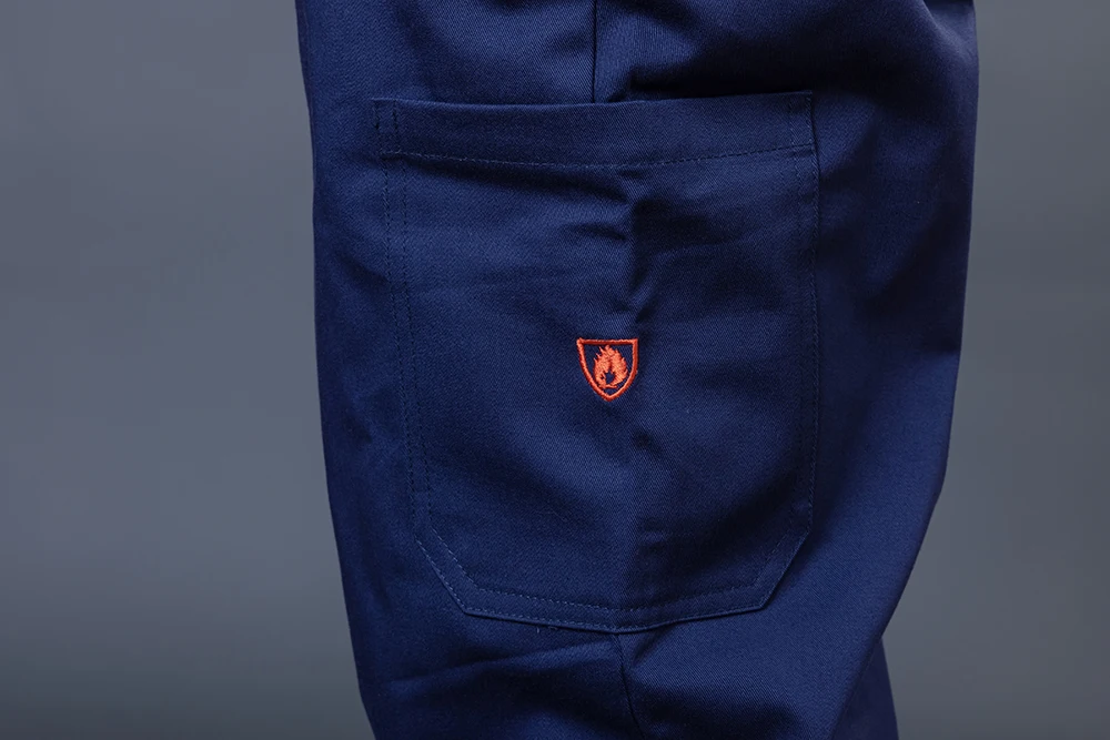 Canvas Blue Site Mechanic Insulated Welding Mining Work Wear Trousers ...