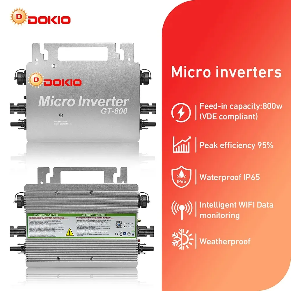 DOKIO 800W Balcony Solar System - Efficient Energy Solutions