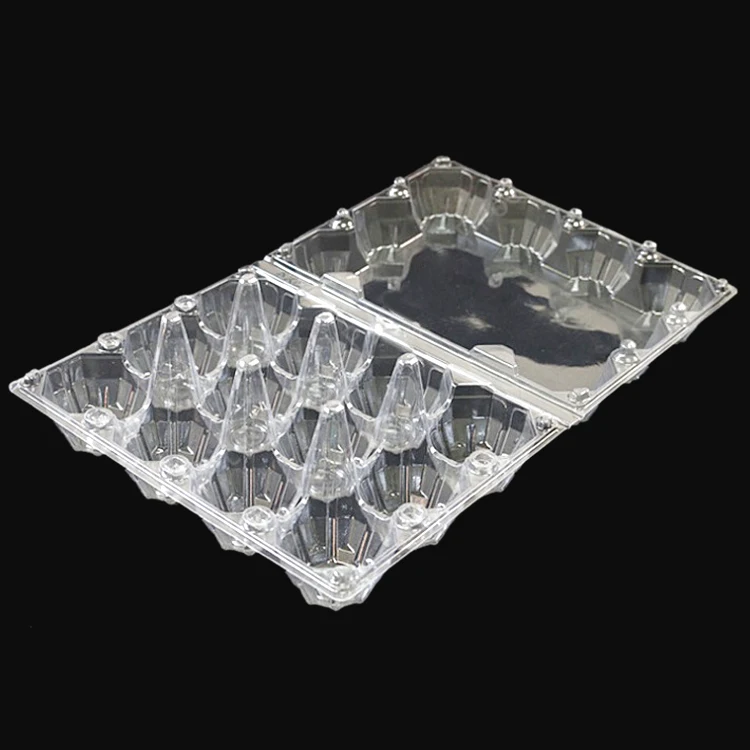 12 Holes Pvc Pet Transparent Rectangular Plastic Blister Egg Tray ...