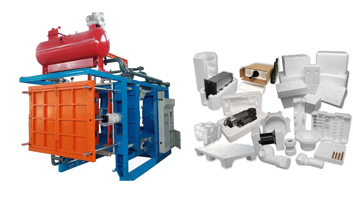 Robotic Arm Styrofoam EPS Foam Shape Injection Mould Machine