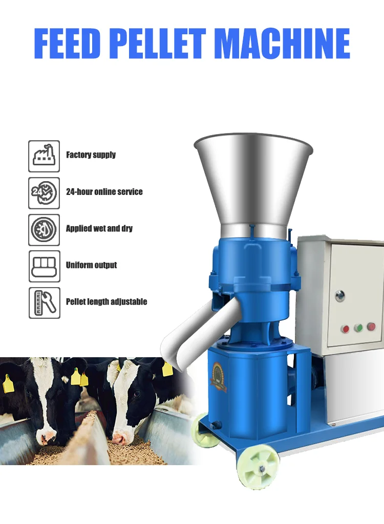 Good Feedback Cattle Feed Making Processing Mesin Pelet Poultry Feed ...