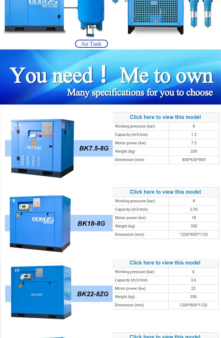 Kaishan 22kw Industrial Compressor 30 Hp 3.2m3/min 114cfm 1mpa Screw ...