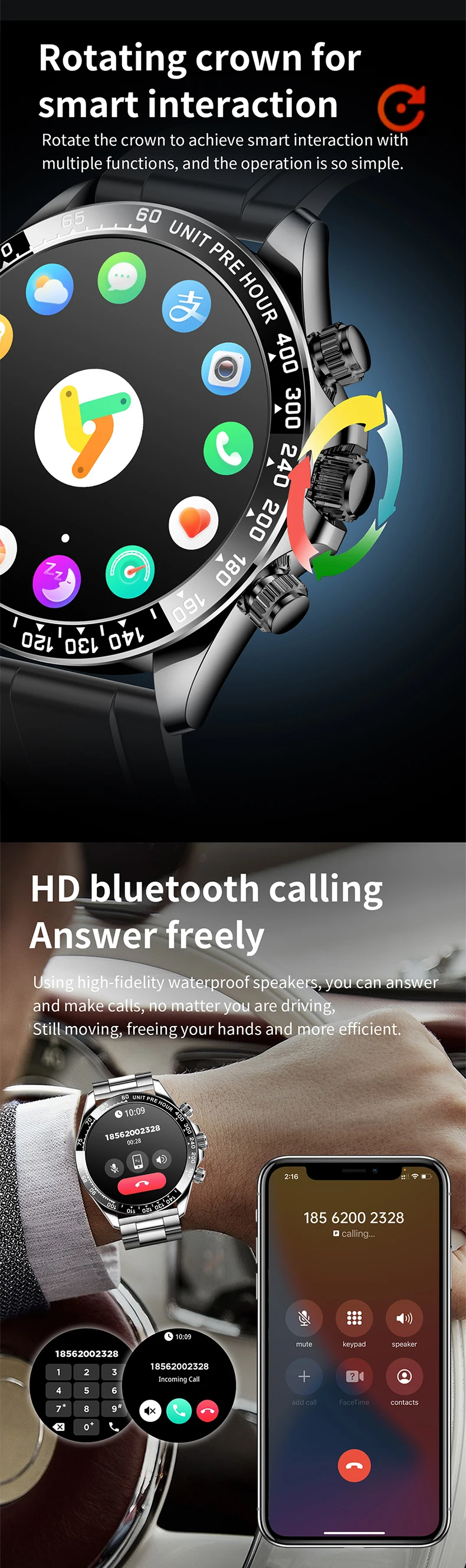 Ak63 Smart Watch 2024 1.43inch Amoled Screen Health Monitoring Blood ...