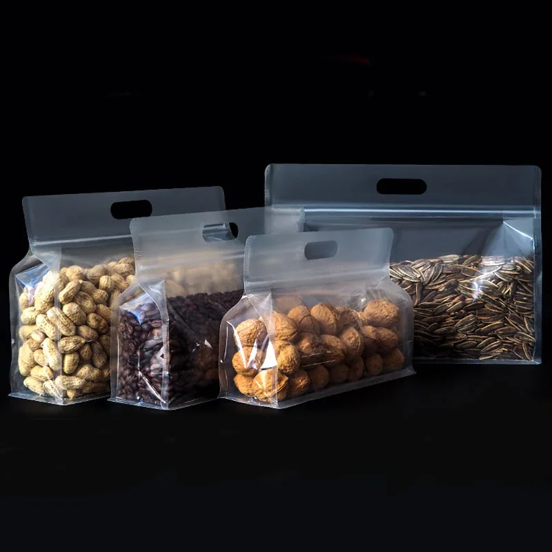 Transparent Thicken Eight Side Seal Flat Bottom Resealable Zipper ...