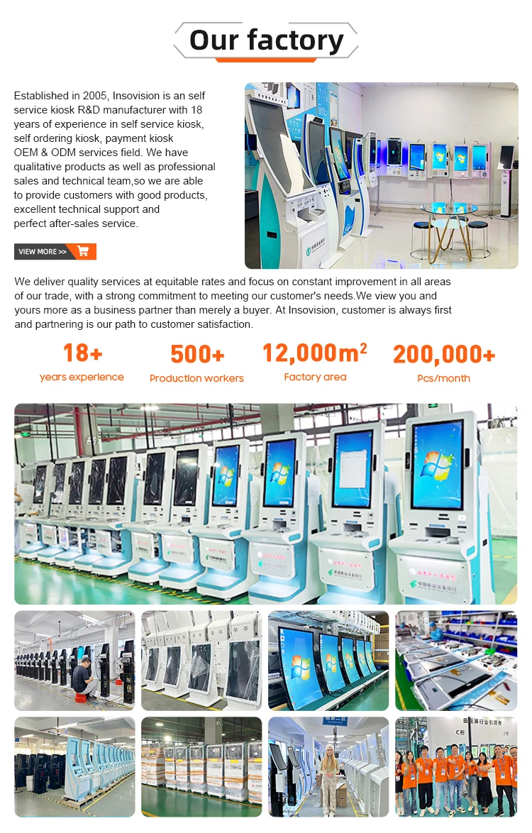 23inch Payment Terminal Kiosk Automated Order Machines Selfservice ...