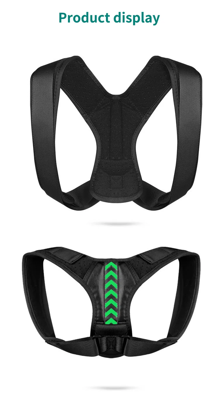 Adjustable Elastic Back Support Back Brace Posture Corrector Clavicle ...