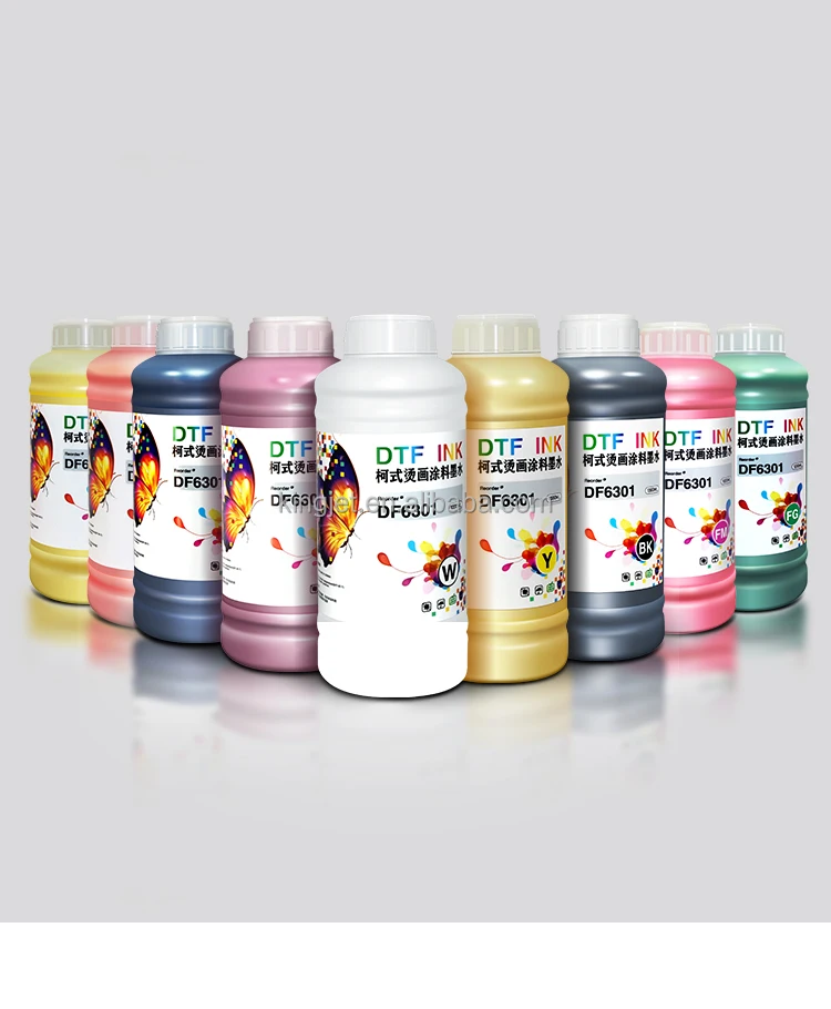Dtf Ink 9 Colors Cmyk Textile Pigment Dtf Ink Set Color Universal Dye Watermark Digital Printing ...