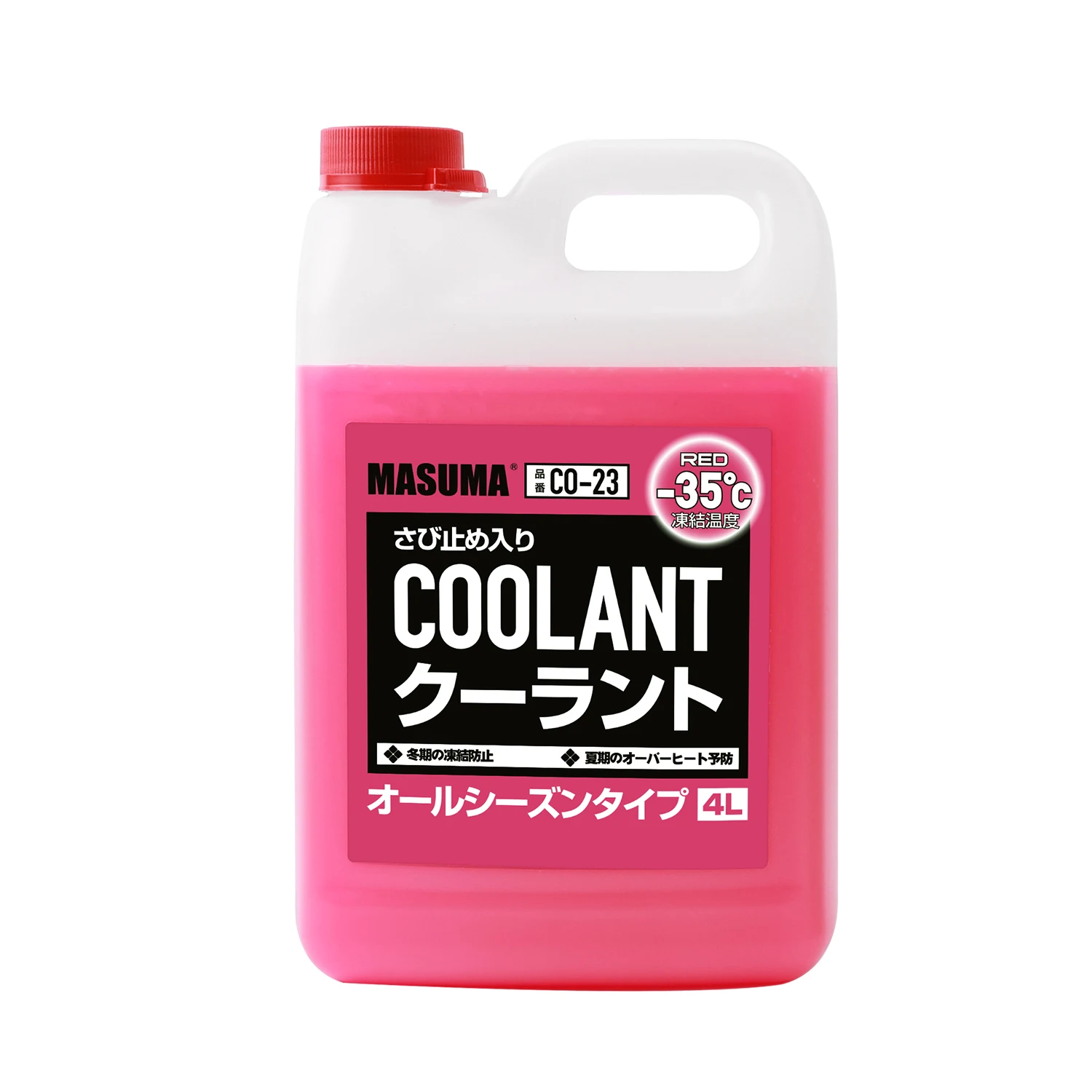 MASUMA CO-13 Pink Antifreeze Coolant - 4L - 2 Year Expiration