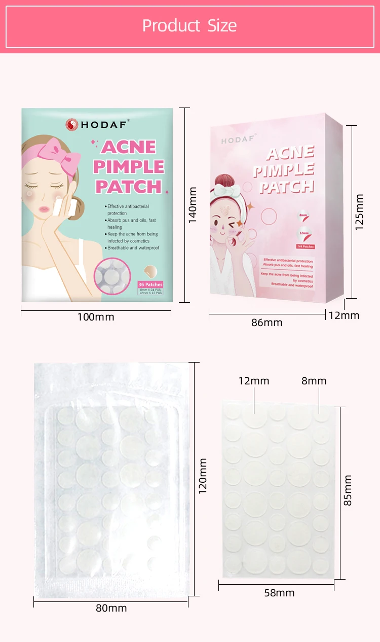 Various Shapes Acne Healing Pimple Master Patch Acne Blemish Patch ...