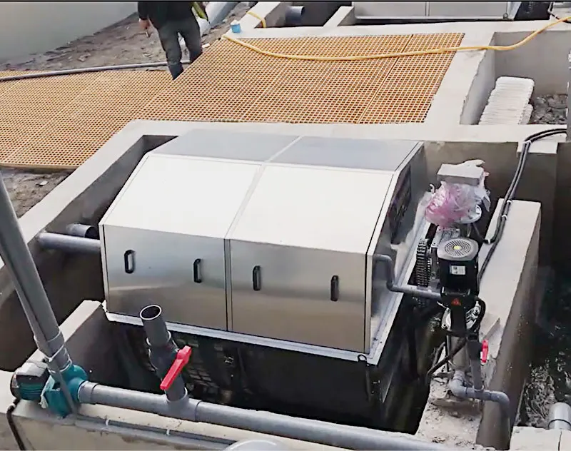 Koi Pond Filter Aquaculture Fish Farming RAS Equipment Rotary Drum ...