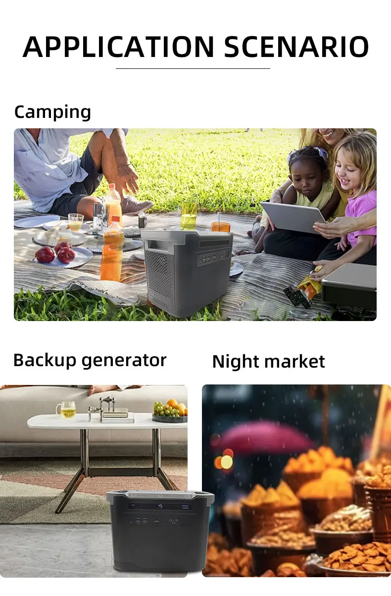 Portable Power Station Lifepo4 2000w/624000mah Powerhouse Solar ...