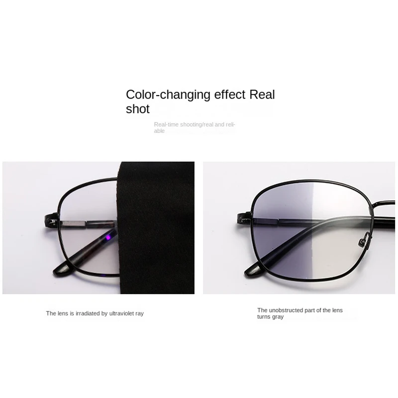 Juncture Photochromic Anti Radiation Eye Glasses for Men & Women