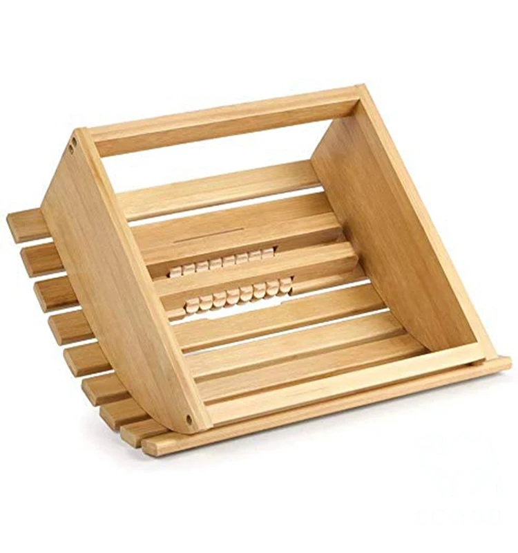 Eco Go Bamboo Foot Rest - Foldable Office under-Desk Support