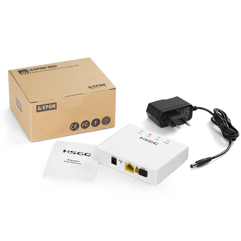 Hsgq-x410dw New Model 4ge+1voip+ Dual Wifi Epon Gpon Gepon Xpon Onu Ont ...