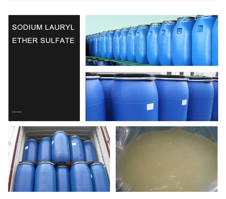 Daily Detergent Raw Materials Chemical Sodium Lauryl Ether Sulphate ...