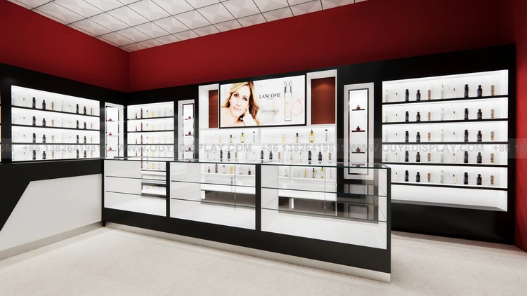 Showcase Design Showroom Perfumes Display Counter Perfume Shop Display ...