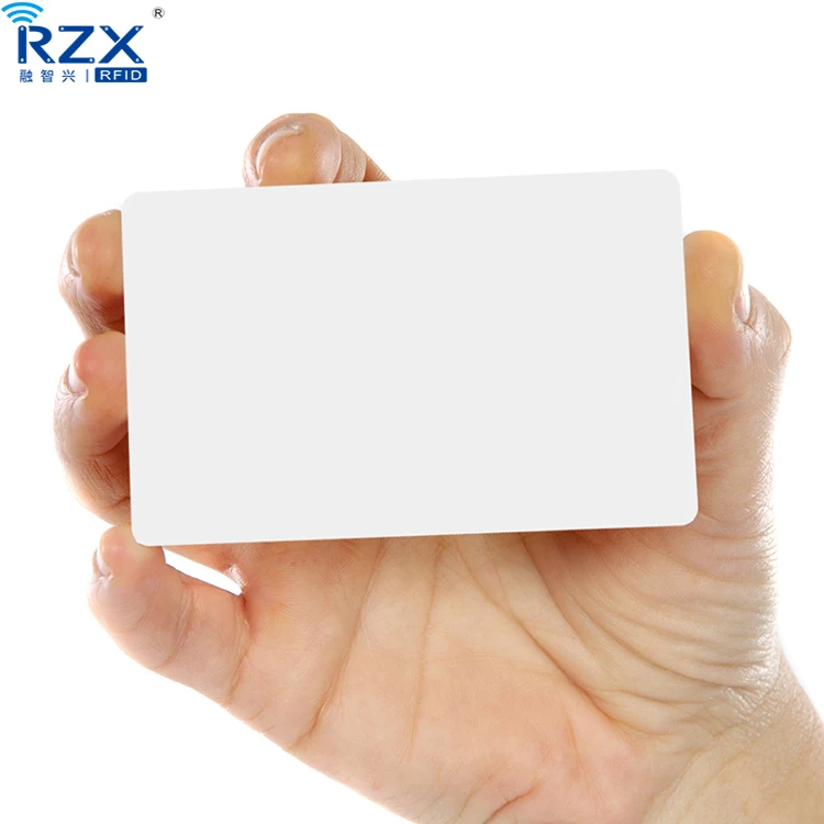 White PVC RFID Access Control Card 125Khz Printable Blank ID for Secure ...