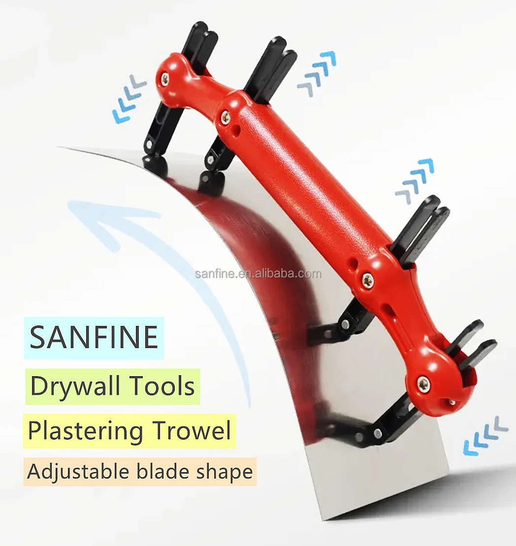 Sanfine Bricklayer Plastering Trowel - Adjustable Arc Blade