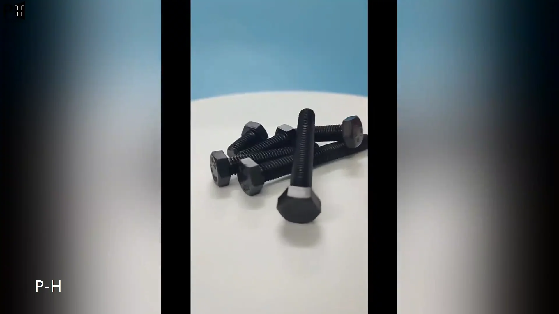 External Hex Hexagon Head Screws M6 M8 M10 Black Grade 12.9 Alloy Steel ...