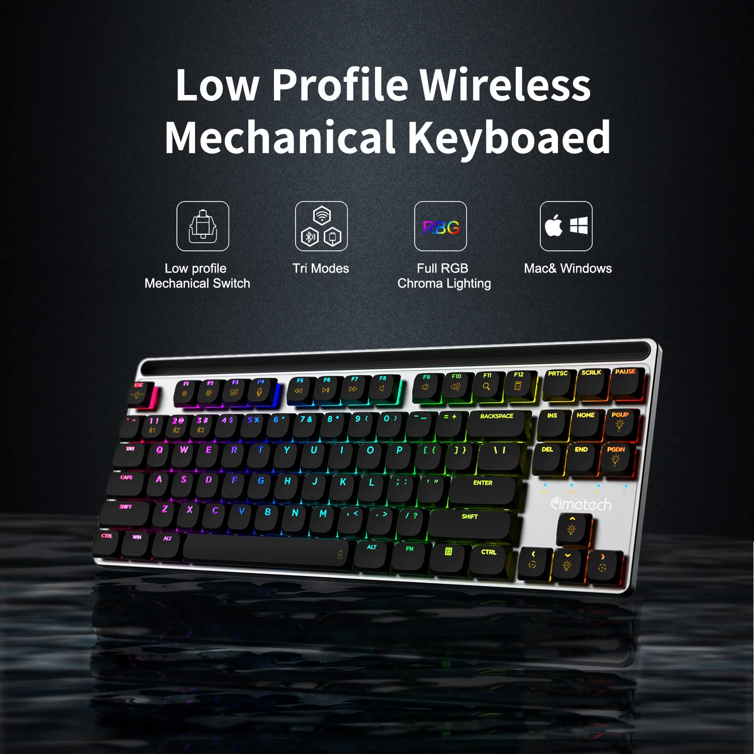 Rgb Light Gaming Keyboard Wireless Mechanical Gaming Keyboard Custom ...