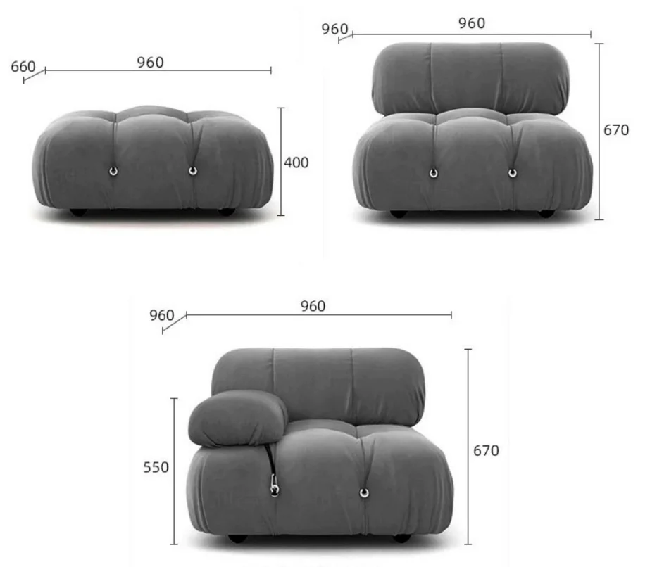 Modern Living Room Furniture Mario Sofa Modular Leisure Comfortable ...