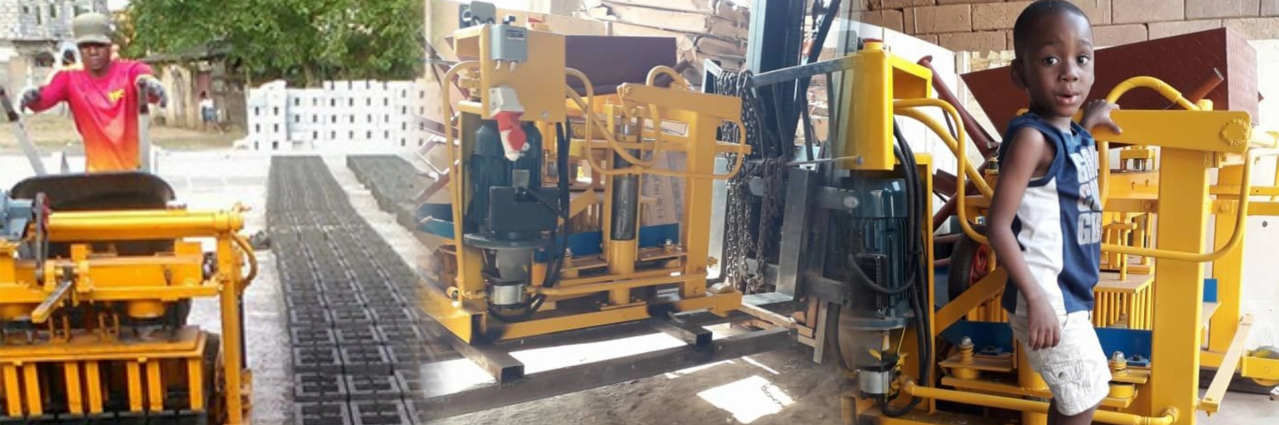 Mobile Egg Laying Block Machine QT40-3A Brick Making Machine Moving ...