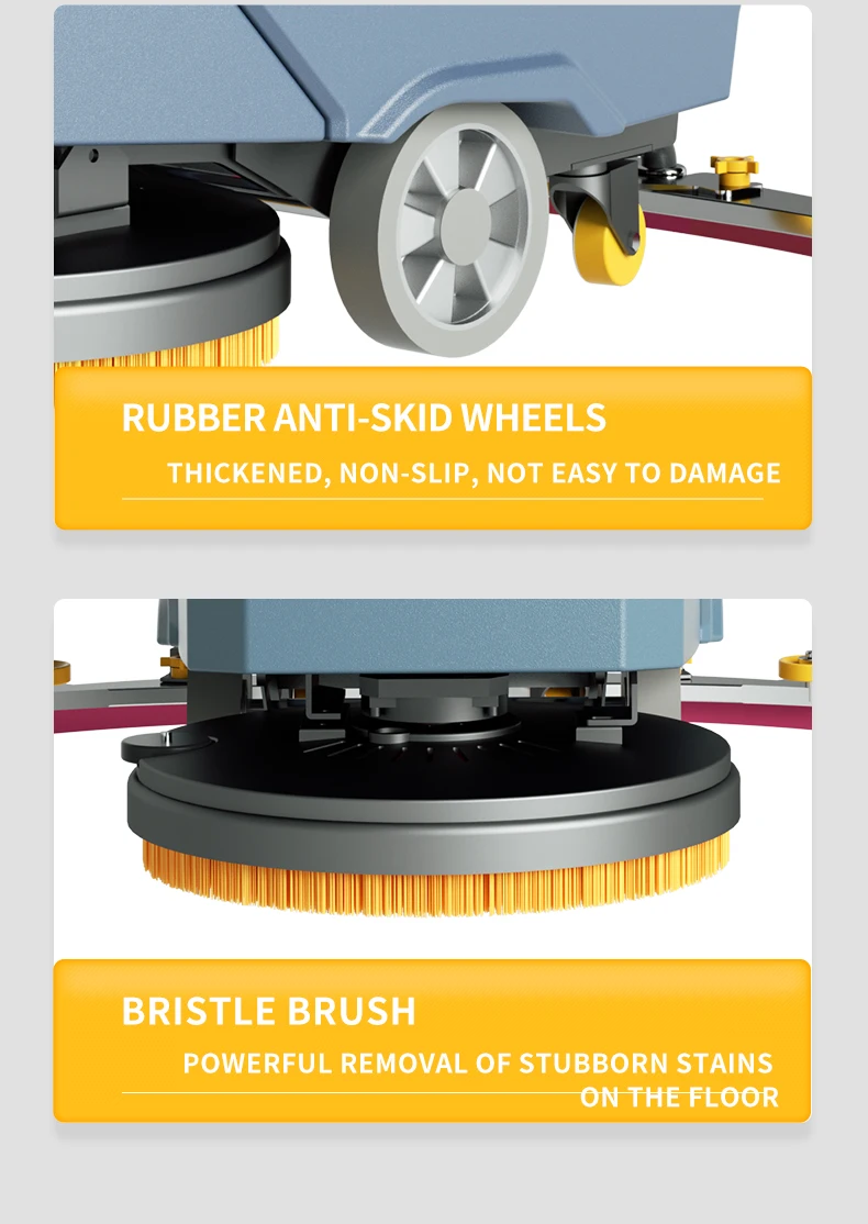 M60 Tile Clean Machine Cordless Commercial Industrial Floor Scrubber ...