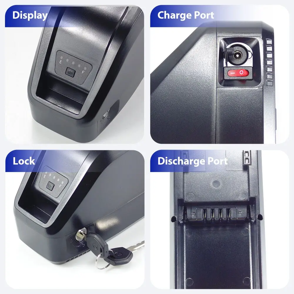 KT-E27 down Tube Battery - Power for 250W to 1000W Motors