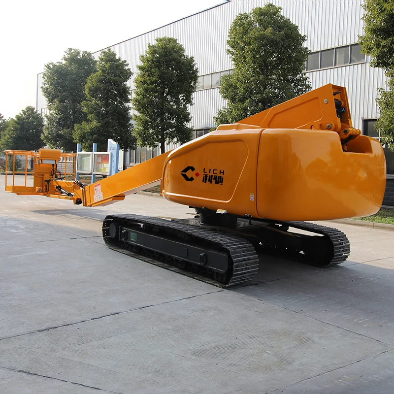 Fork Lift 12-28m Lifting Truck Tower Towable Boom Electric Telescopic ...