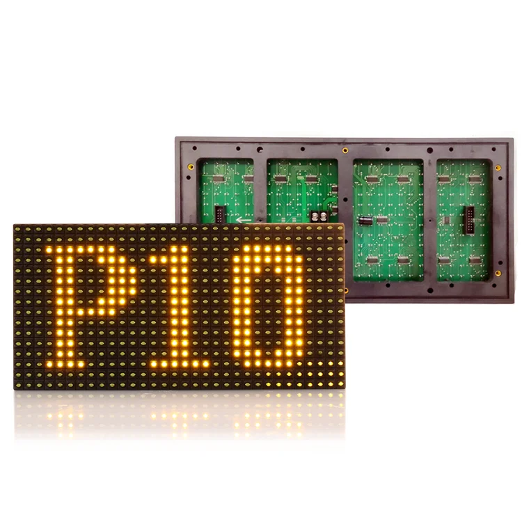 P10 Yellow Single Color Outdoor Led Display Module Message Board 320 ...