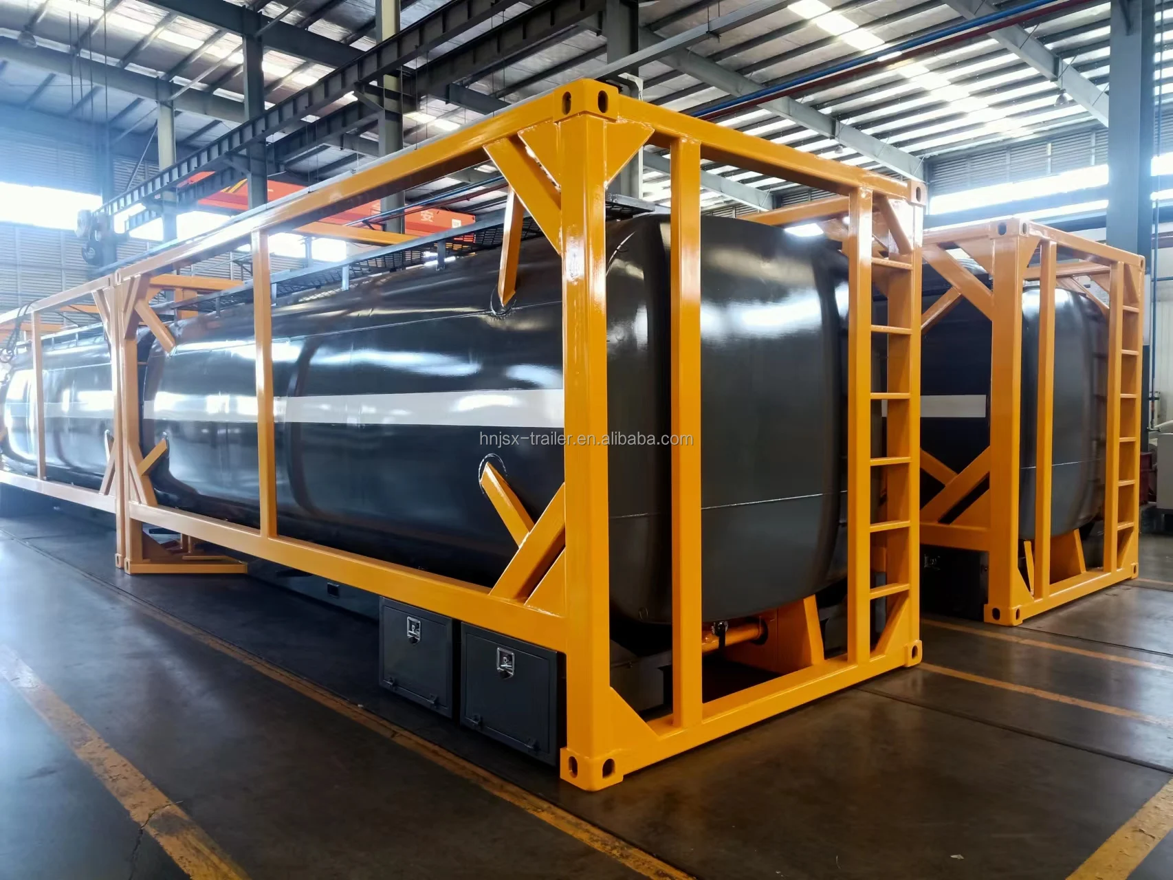 Cylinder 20ft 25cbm Alcohol Tank Container With Forklift Slot For Sale ...