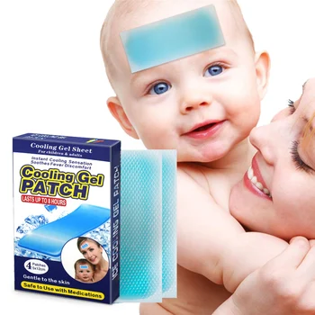 Hydrogel Antipyretic Paste Baby Cool Fever Patch/fever Cooling Gel Pad ...