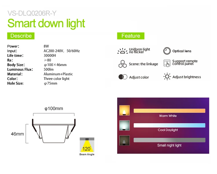 VMAX Project Ceiling Downlighting White Adjustable Integrated Led ...