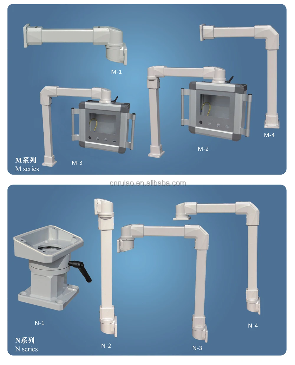 CNC Control Box Support Arm System - RUIAO 7/10/16 Inch HMI Touch Panel